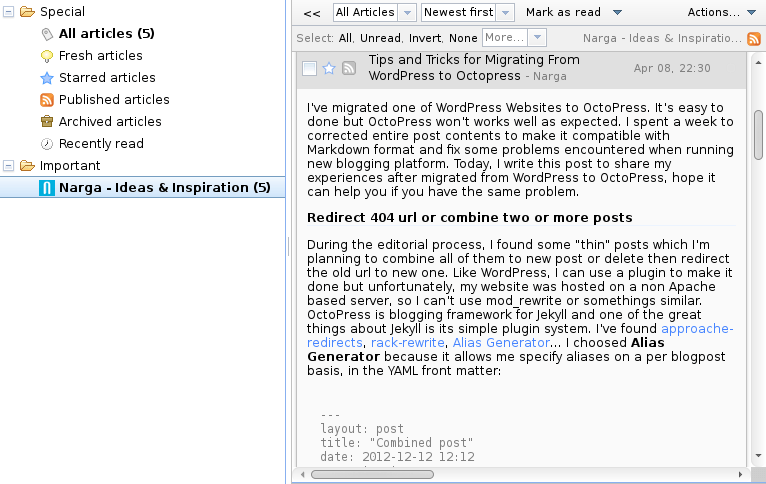 Five Best Google Reader Alternatives that're also Free